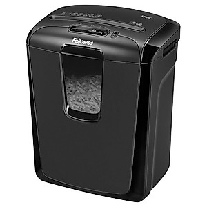 Fellowes Powershred M-8C 8 Sheet Cross Cut Personal Shredder with Safety Lock