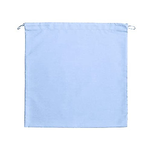 Light Pastel Blue Dust Bag - Extra Small to Extra Large - Broadcloth Thin Cotton dust bags handmade in USA - Storage bag, Handbag, Sneakers, Gift, Travel (L Portrait - 22x28")