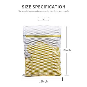 Mesh Laundry Bags for Delicates, Wash Bags for Lingerie 12X16 inch(3 Medium)