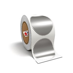 Kenco Gold Metallic 2” Serrated Edge Sealing Stickers – for Sealing, Awards, Embossing, Certificates, and Envelopes Made in The USA (Gold)