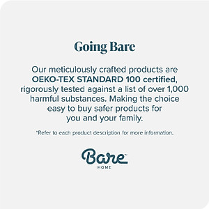 Bare Home 100% Organic Cotton Sateen Duvet Cover Set - Full/Queen Size - Smooth Sateen Weave - Warm & Luxurious - Full/Queen Duvet Cover (Full/Queen, Bering Sea)