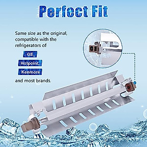 WR51X10055 Refrigerator Defrost Heater Kit,WR55X10025 Temperature Sensor,WR50X10068 Defrost Thermostat Replacement for General Electric Hotpoint Refrigerators Replaces WR51X10030