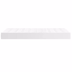 vidaXL Pocket Spring Bed Mattress White 39.4"x74.8"x7.9" Twin Faux Leather