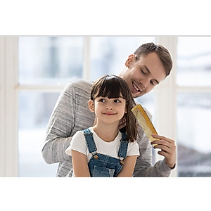 ZAYCB Buffalo Horn Fine Tooth Comb - Anti-Static Hair Comb - Hair Styling Detangling Comb for All Hair Types (Men, Women, Kids)