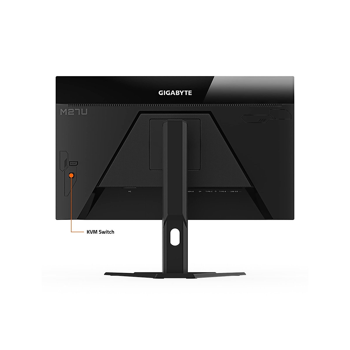 GIGABYTE - M27U - 27" IPS Gaming Monitor - UHD 3840x2160 - 160Hz - 1ms MPRT - AMD FreeSync Premium Pro - Type C KVM - HDMI, DP, Type C - Height Adjustable - Black