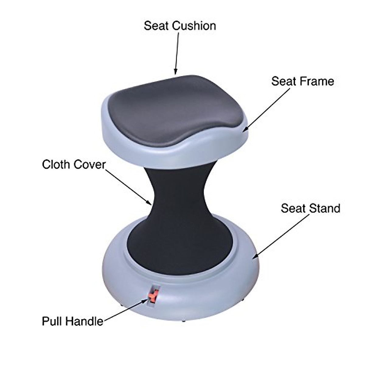 Fotolux EZ Hula Exercise Chair, Black Base