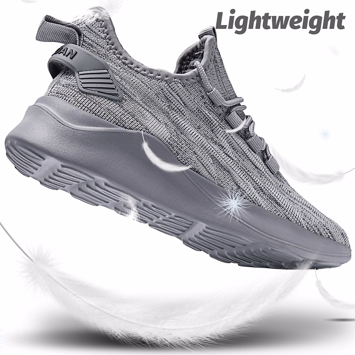 ZMBCYG Womens Running Shoes Tennis Shoes Lightweight Breathable Non Slip Walking Sneakers Grey Womens Size 8