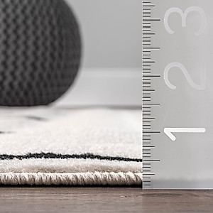 nuLOOM Romina Diamond Stripes Area Rug, 8x10, Grey