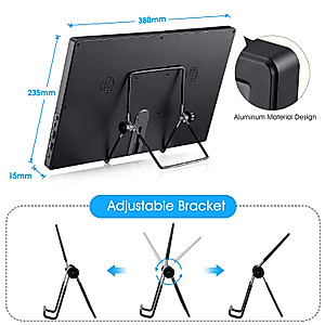 KALESMART Portable Gaming Monitor 15.6 Inch Full HD PC Monitor with Double HDMI 1920x1080 IPS Display with Audio Output for Raspberry Pi PS4 WiiU Xbox One S Windows 7 8 10
