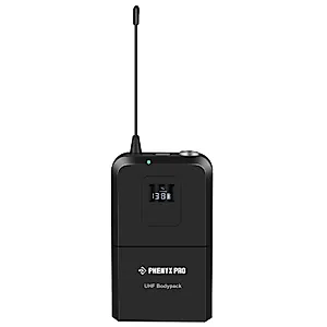 Phenyx Pro Wireless Bodypack Transmitter, UHF Bodypack Microphone for PTU-71/PTU-7000/PTU-6000, with Selectable Frequencies, Mute Function (PWB-7)