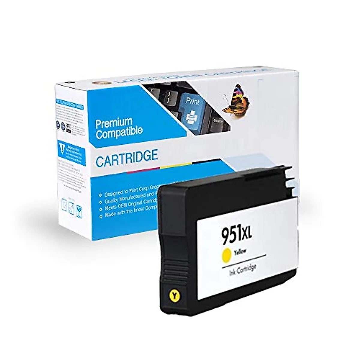 MS imaging Supply Inkjets Replacement Compatible with Canon CLI-8Bk, CLI-8C, CLI-8M, CLI-8Y, 4 Color Set (Black, Cyan, Magenta, Yellow)