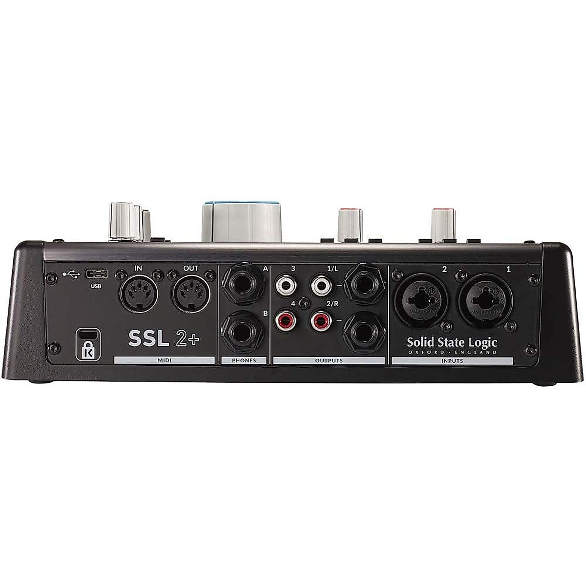 Solid State Logic SSL-2+ USB Audio Interface Bundle with Studio Monitor Headphone, 2x MIDI Cable & 2x XLR Cable