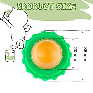 Nuanchu 6 Pieces Cat Snacks Candy Ball Lickable Sugar Ball Cat Toy Edible Catnip Balls Cat Treats Candy Ball Catnip Candy Kitten Licking Sweet Ball Treats Licking Candy (Green)