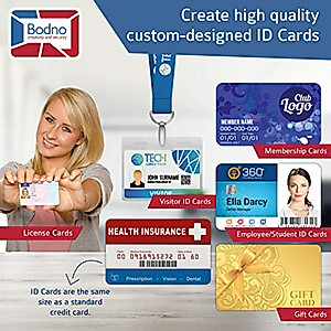 Bodno Evolis Primacy Single Sided ID Card Printer & Complete Supplies Package Bronze Edition ID Software