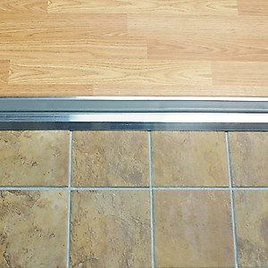 Adjustable Door Threshold Weatherstripping with Vinyl Seal - MD Building Products 08664