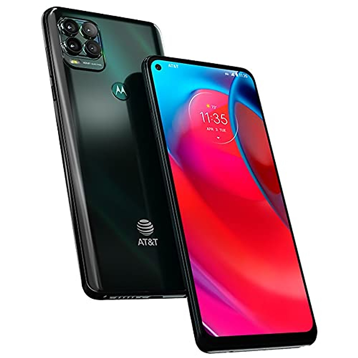 Moto G Stylus 5G (128GB, 4GB) 6.8" FHD+, 48MP Quad Camera, 5G / 4G LTE AT&T Locked - XT2131-3 (Cosmic Emerald) (Renewed)