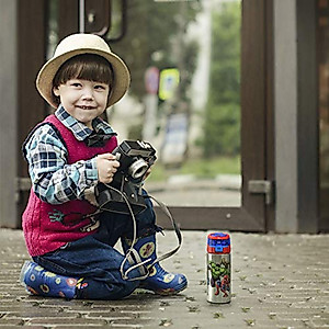 Zak Designs Marvel Comics Durable Single Wall Stainless Steel Water Bottle with Push-Button Flip Lid Leak-Proof Design is Perfect for Outdoor Sports (19.5oz, BPA Free), 19.5 oz, Avengers