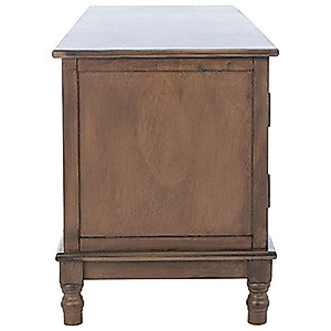 SAFAVIEH Home Collection Magnolia Brown 2-Door 2-Shelf Media Stand (up to 55-inch Flat Screen TV)