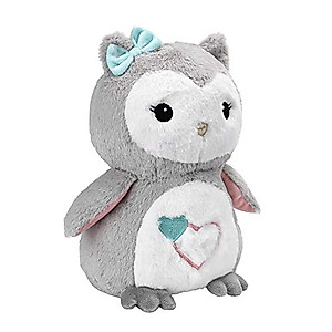 Lambs & Ivy Sweet Owl Dreams Gray/White Plush Stuffed Animal Toy - Sugar Cookie