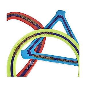 Aerobie 3-Piece Flying Ring Combo Pack with Pro Ring, Orbiter Boomerang, and Pro Blade, Lightweight Kids Toys for Disc Golf & Outdoor Games, Ages 5+