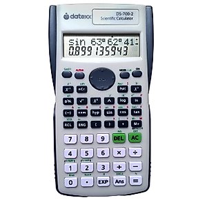 Datexx DS-7002 Two Line Scientific Calculator, 200 functions for Scientific and Algebraic Calculation