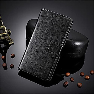 Fansipro Wallet Folio Case for LG V60 THINQ 5G, Premium PU Leather Slim Fit Cover for V60 THINQ 5G, 3 Card Slots, Feel Good, Black