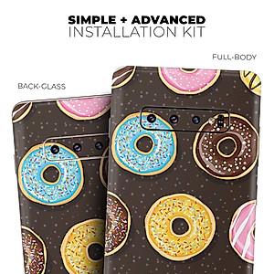 DesignSkinz Yummy Colored Donuts v2 Protective Vinyl Decal Wrap Skin Cover Compatible with The Samsung Galaxy S20 (Screen Trim & Back Glass Skin)