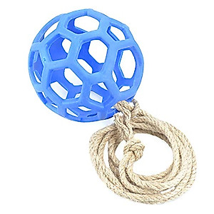 YUYUSO Horse Treat Ball Feeder Toy Hay Ball Hanging Feeding Toy for Horse Stable Stall Paddock Rest