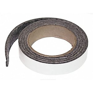 1/8" Thick 1/2" Wide x 25 Ft. Gray Firm Wool Fiber Felt F3 Strip with Adhesive Backing