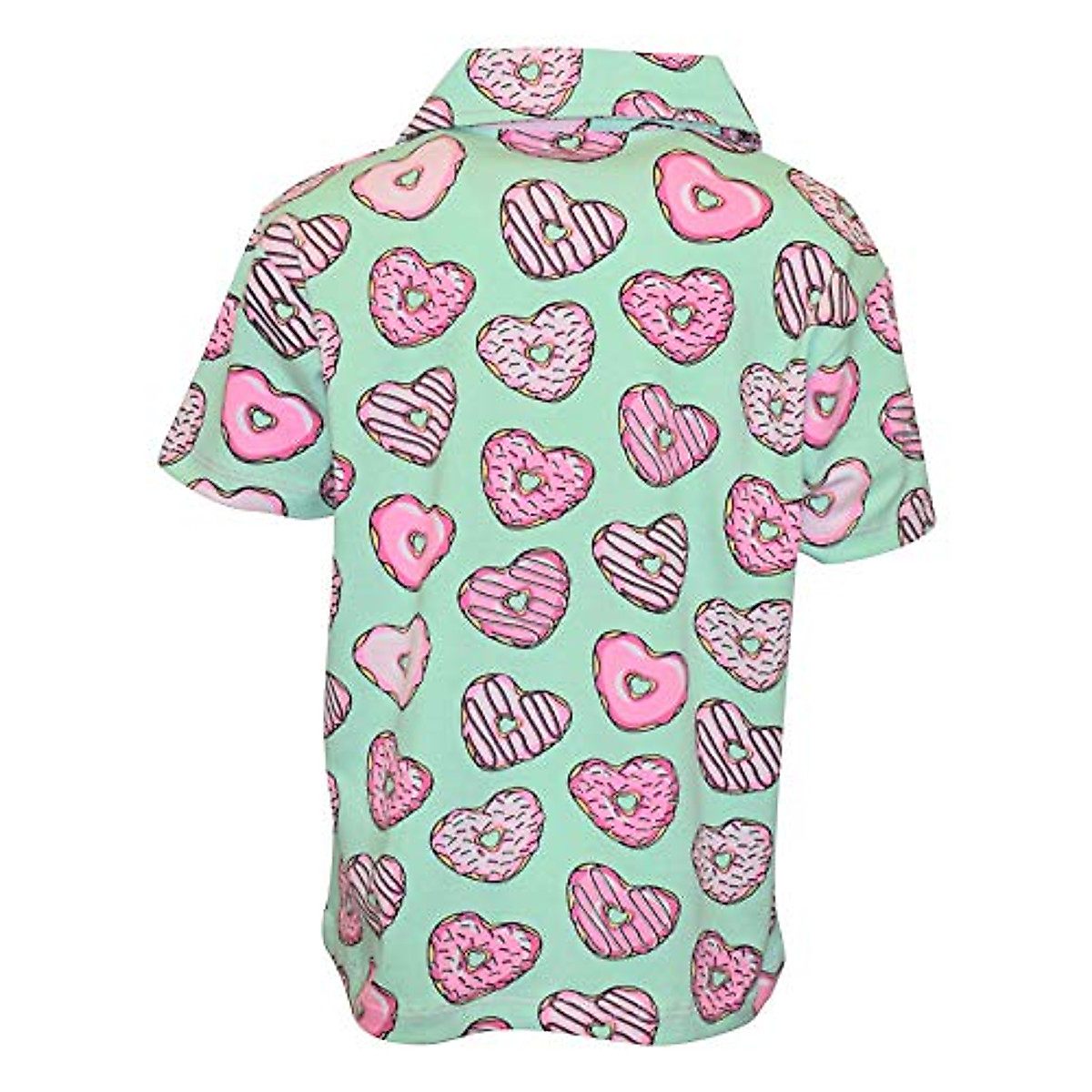 Unique Baby Boys Valentines Day Donut Hearts Polo Shirt (2t, Donut Hearts)