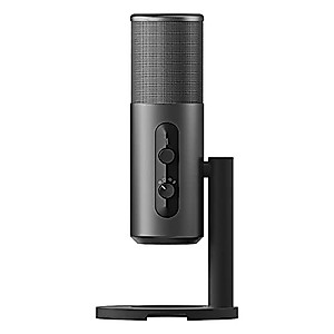 EPOS Gaming B20 Streaming Microphone - 2.9m Cable USB-C Computer Microphone for Gaming - PC & Laptop Connection with Audio Controls - Compatible with PC, Mac, and PS4/5 - Desk Stand Included, Gray