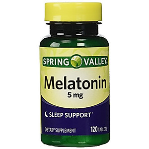 Spring Valley Melatonin 5mg Twin Pack, 120 Count (Pack of 2)