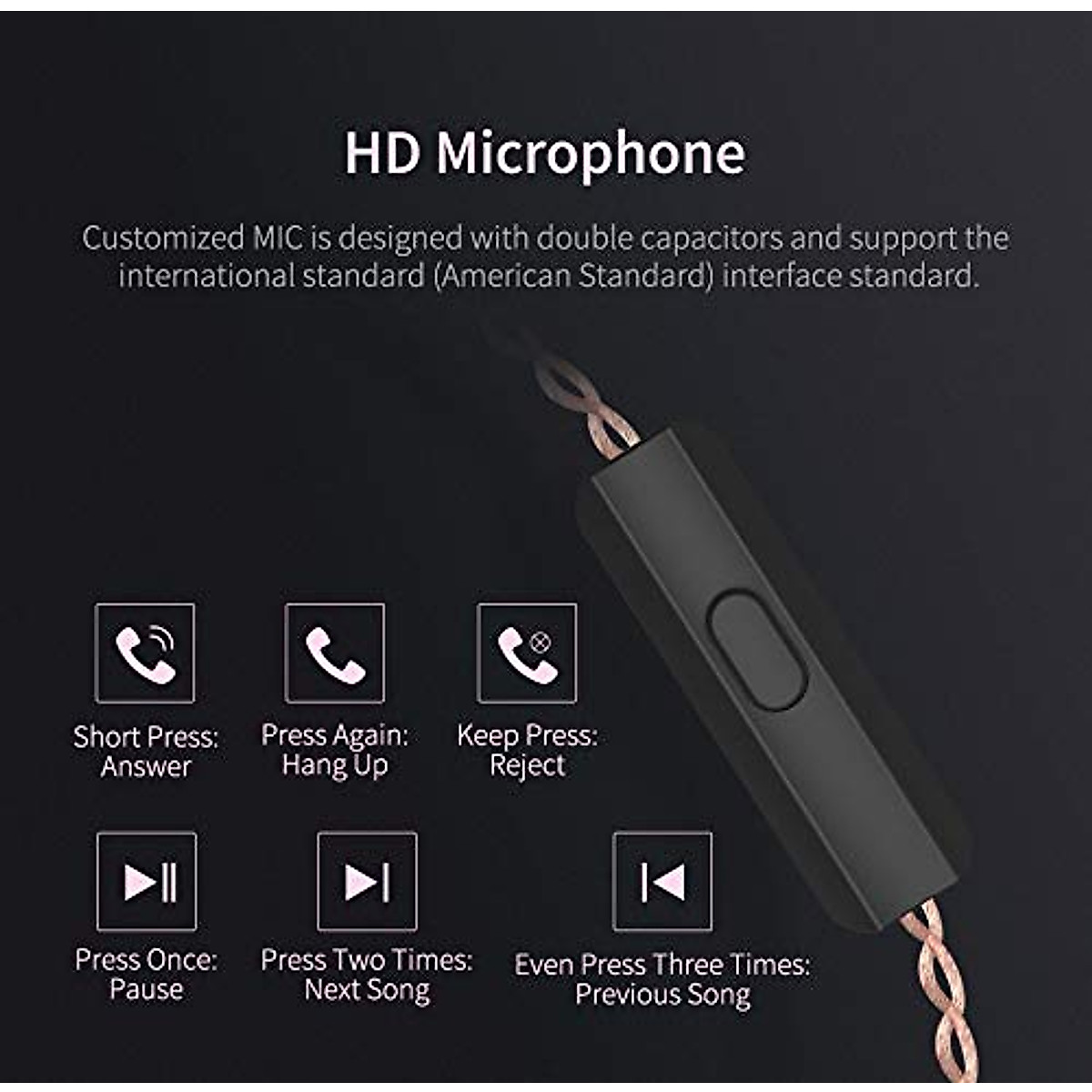 KZ ZSN Earphone with 1BA and 1DD, KZ High Fidelity in Ear Earbuds High Resolution in Ear Monitor Headphone 0.75mm 2 pin Cable, Noise Cancelling KZ Headphone (Cyan, with Mic)
