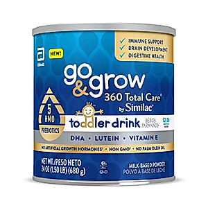 Go & Grow 360 Total Care by Similac Toddler Nutritional Drink With 5 HMOs, Powder, 24-oz Can