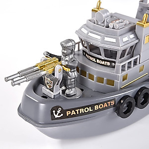 Pool Warship Toy Boat Bath Toys - Children’s Toy Boat， Big Warship Aircraft Carrier Toy in Bath tub, Gift for Kids Pool Toys