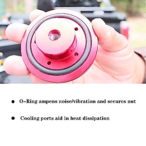Eliminator Prop Nut #GFEL-MK-BK-DP Boat Motor Replace for T-H Marine Compatible with MinnKota 80, 101 and 112 Trolling Motor (red)