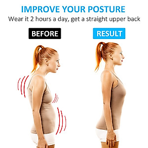 Comezy Posture Corrector for Women & Men, Breathable Back Brace Posture, Adjustable and Comfy Upper Back Support Straightener, Pain Relief for Neck, Shoulder, Spine, Back and Clavicle(Small/Medium