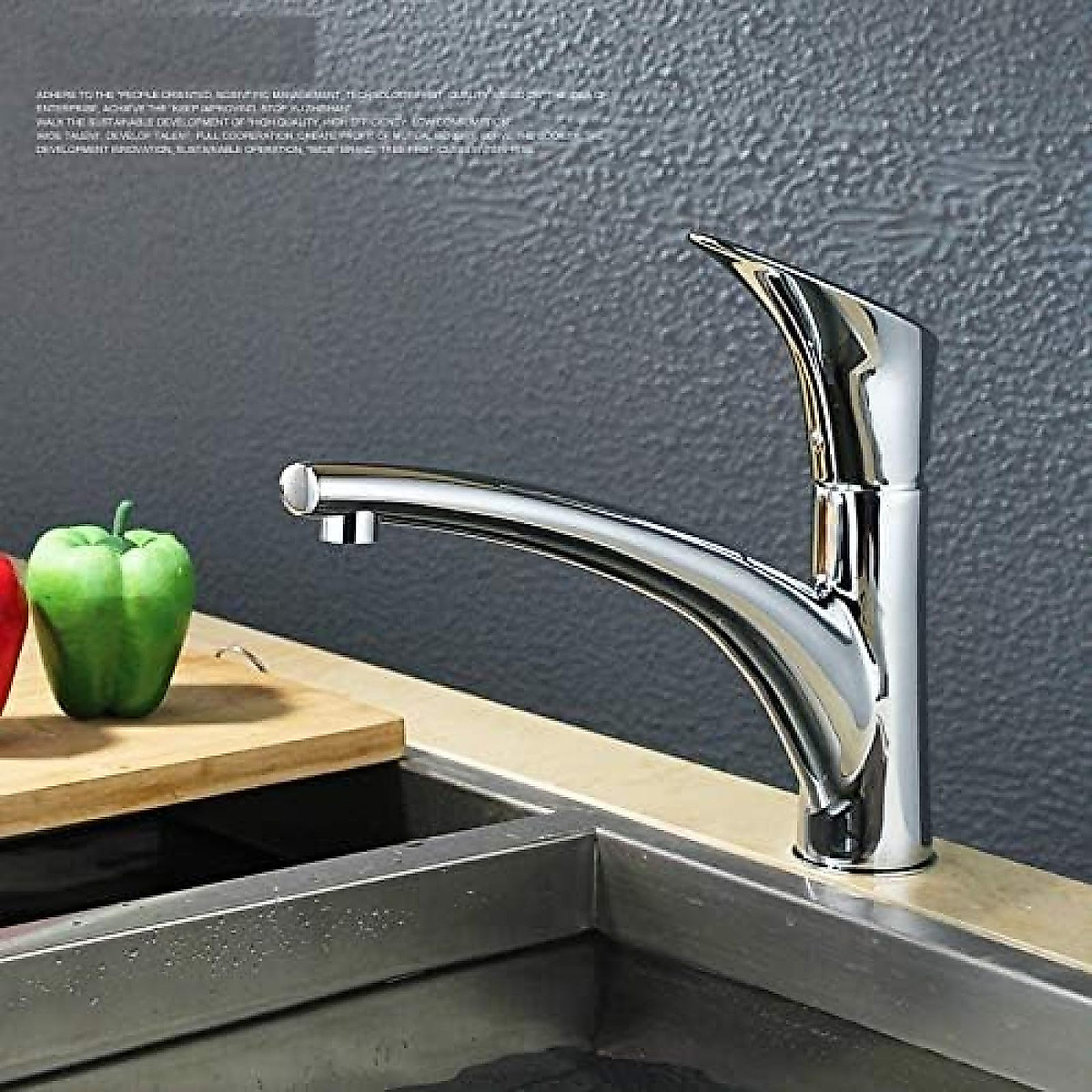 Kitchen & Bath Fixtures Taps Faucet,Copper Kitchen Faucet Single Hole Hot and Cold Sink Basin Switch Valve