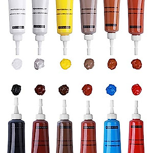 SEISSO Leather Repair Kits for Couches, Restoring Touch up Leather and Vinyl Furniture Car Seat Jacket, Leather Repair Color Gel Covers Scratches, Scrapes, Scuffs, Scuffed & Faded Leather, 12 Color