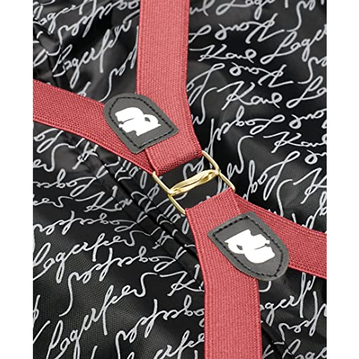 Karl Lagerfeld Paris Women's Suitcase Spinner Wheels Hardside, Burgundy, One Size