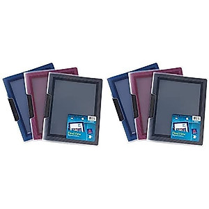 AVERY Flexi-View Report Cover with Swing Clip, Non-Lift Print, Assorted, Color Will Vary, 1 Cover (47856) (Pack of 2)