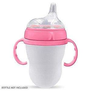 Sippy Cup Soft Spout Transitional Nipple Kit for Comotomo Baby Bottles, 5 oz and 8 oz