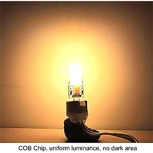 Yingoloong LED Bulb G4 3W Equivalent to 30W Halogen Lamp, LED Bulb G4 Warm White 3000K 300LM, Dimmable AC/DC 12V,Bi-pin LED Bulb Silicone G4 LED Bulbs(10 Pack)