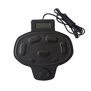 Black Haswing Cayman Foot Controller/Foot Pedal Wired for Bow Mount Electric Trolling Motor on Bass fishing, Bass boat, Jon Boat, Pontoon Boat, Inflatable Boat, Not for GPS Motor