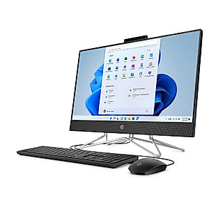 HP [Windows 11 Home] Newest All-in-One Desktop | 23.8" Full HD Screen | Intel Core i5-1135G7 Processor |32GB RAM | 1TB SSD | Webcam | DVD-RW | Black