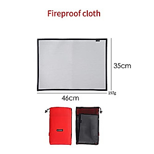 Yuehuamech Fire Pit Mat BBQ Fireproof Mat Portable Silicone-Coated Under Grill Floor Protector Mat Fire Resistant Pad Blanket for Outdoor Camping BBQ Protect Lawn Garden Patio Backyard