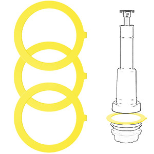 Flush Valve Seal for Kohler, Kohler Toilet Lank Parts, 3 Pack GP1059291 Silicone Replacement for Toilets, Upgraded Canister Flush Valve Kit(Yellow)