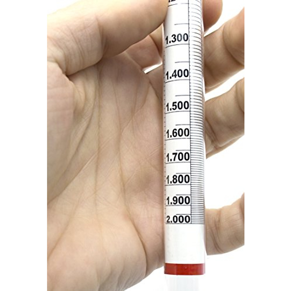 EISCO Universal Laboratory Hydrometer in Hard Plastic Case- Measure Specific Gravity Range 0.700 to 2.000-0.01 Graduations - Dual Scale for Light and Heavy Liquids