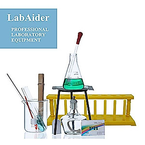 12 Pack Glass Stir Sticks 5mm Lab Stirring Rod 12 inch Length with Both Ends Round for Science, Lab, Kitchen, Science Education