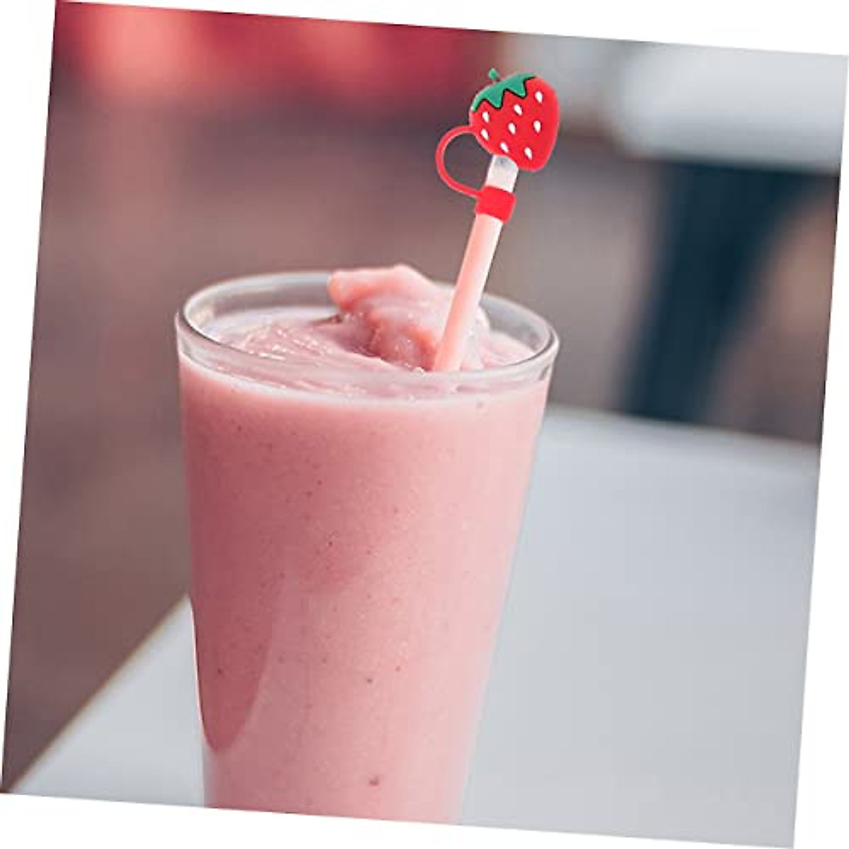 Yardwe 6pcs Straw cap straw cover cap straw topper cute straw covers straw covers for reusable straws Straw Plugs 6-8 mm straw tip cover glass straws universal Pipette tip girl